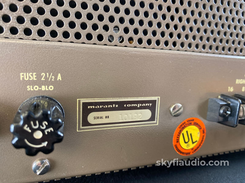 Marantz Model 8B Tube Amplifier - A True Classic - FULL RESTORATION ...