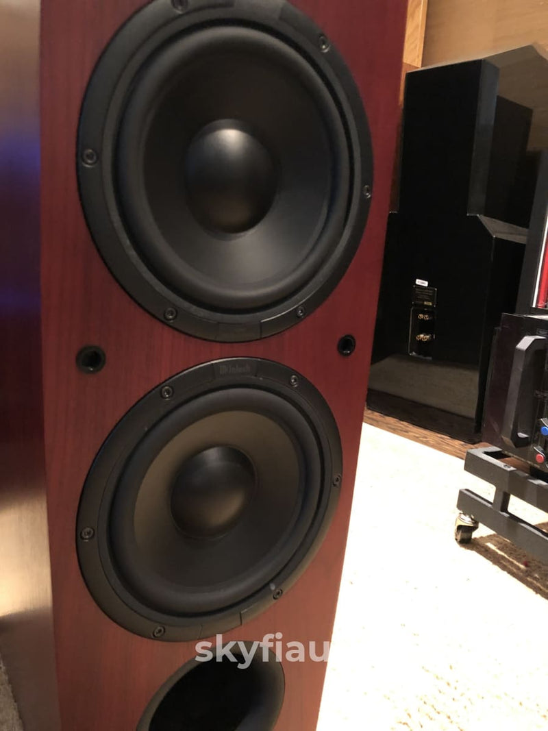 McIntosh LS340 Full Range Speakers - In a Deep Red Mahogany Finish – SkyFi Audio