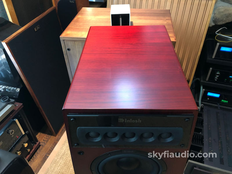 McIntosh LS360 Speakers in a Beautiful Red Cherry Finish – SkyFi Audio