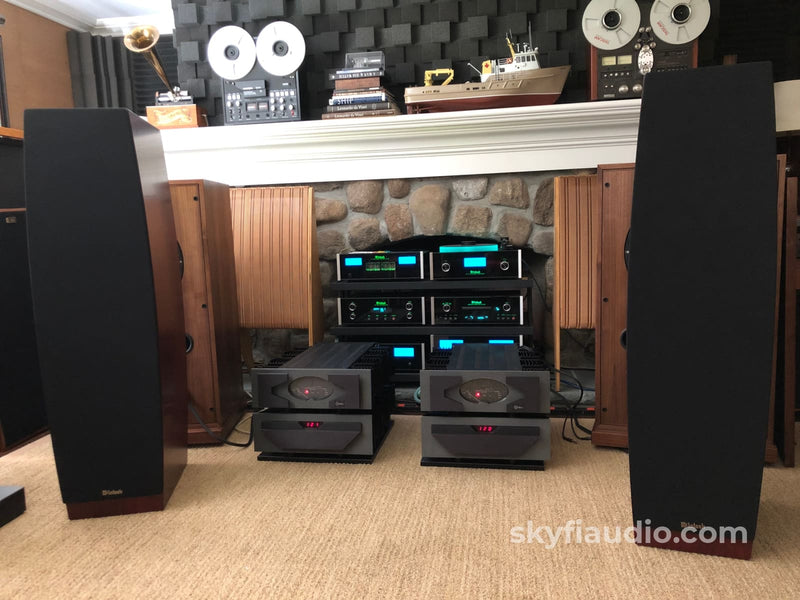 McIntosh LS360 Speakers in a Beautiful Red Cherry Finish
