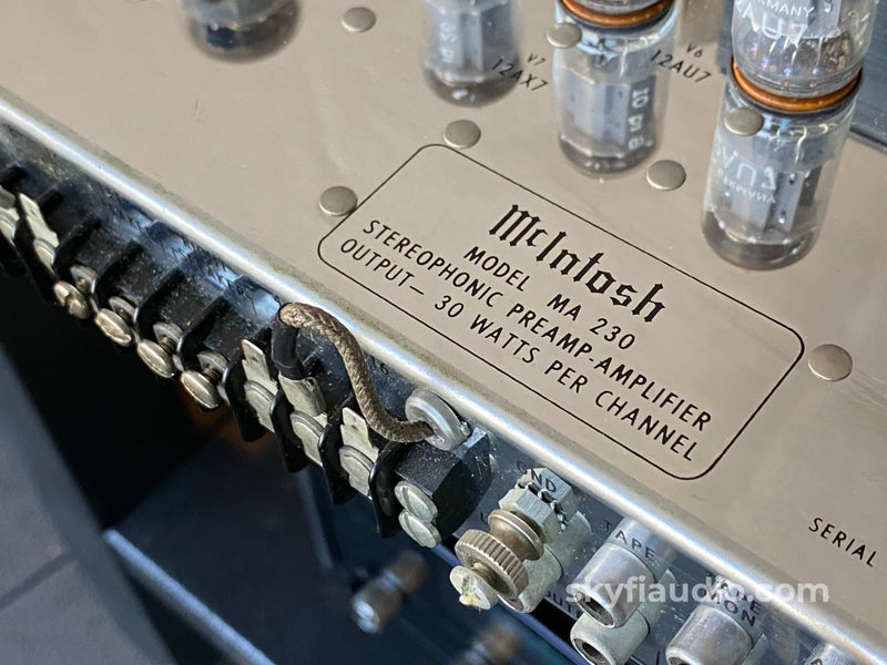 McIntosh MA230 Tube Integrated Amplifier - SKYFI RESTORED – SkyFi Audio