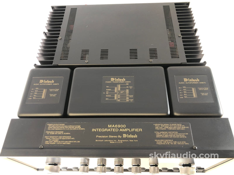 McIntosh MA6900 Integrated Amplifier - All Analog! Built In Phono ...