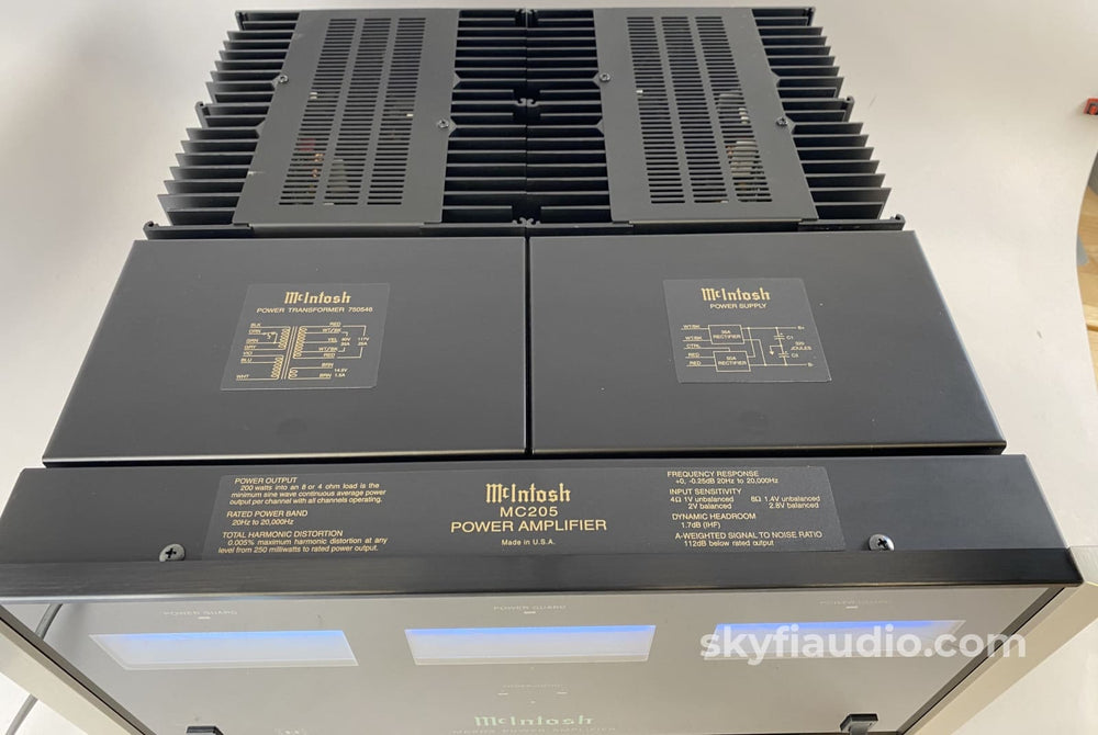 McIntosh MC205 5-Channel Home Theater Amplifier, Complete Set