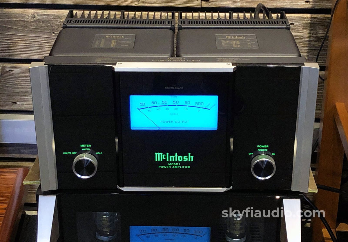 McIntosh MC501 Monoblock Amplifiers - 500W - Selectable 120V or World