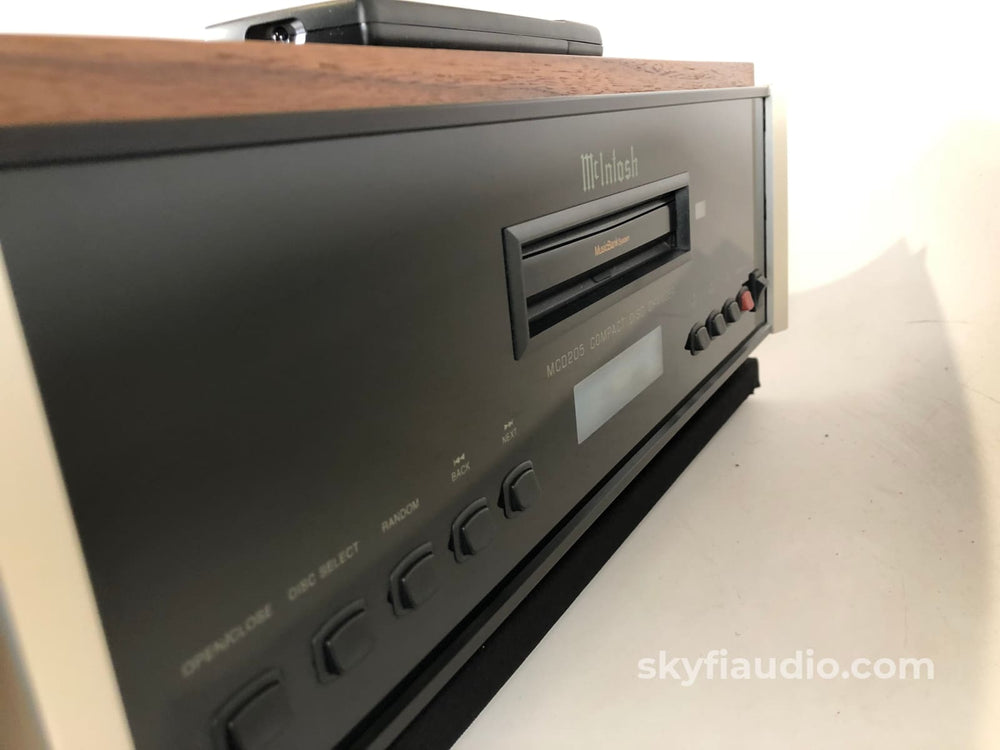 McIntosh MCD205 CD Changer in Custom Walnut Wood Case