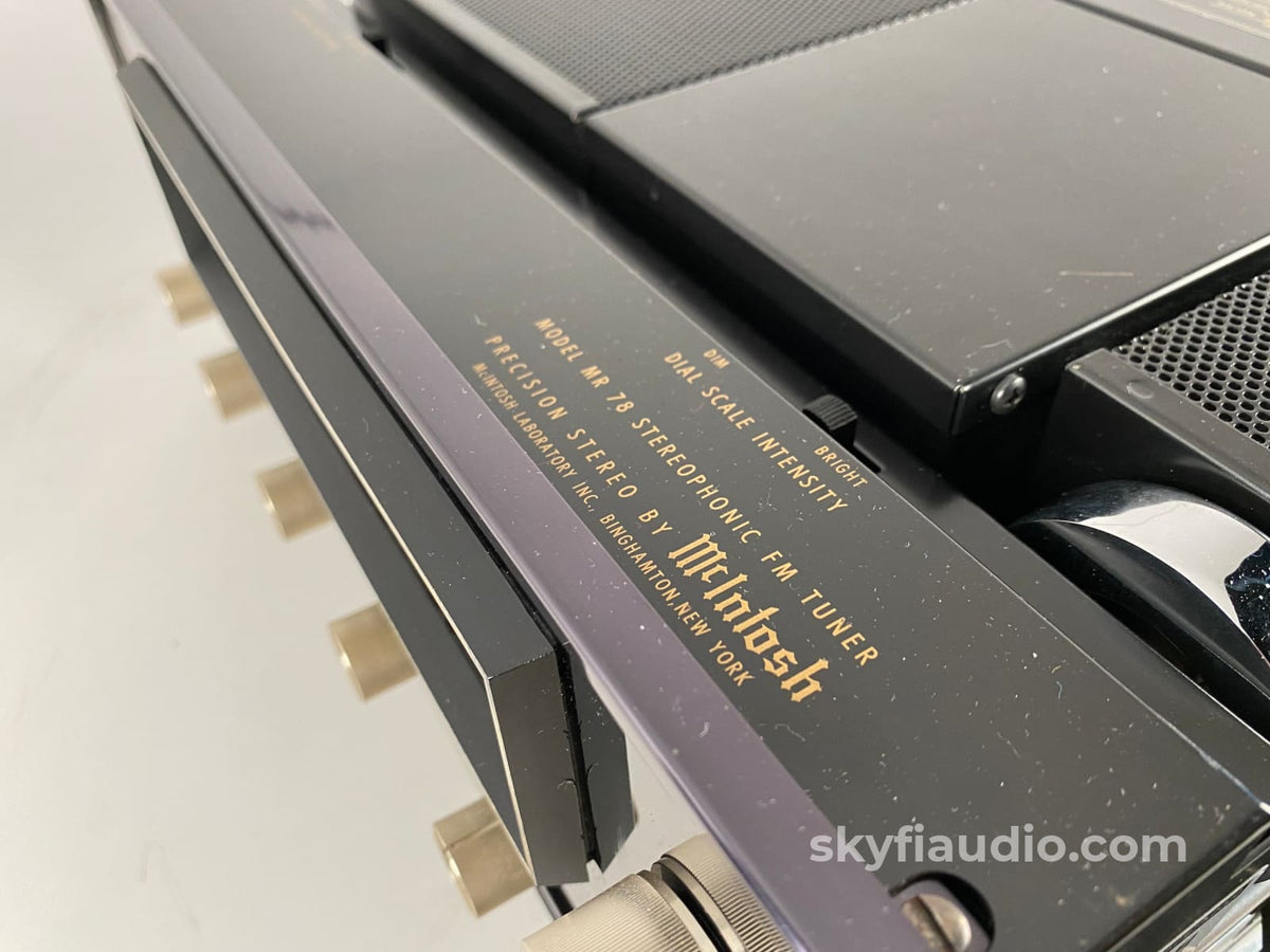 McIntosh MR78 Analog Tuner - The Best from McIntosh