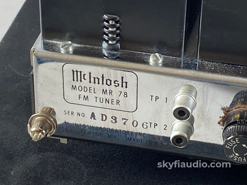 Mcintosh MR78 Analog Tuner - The Best From Mcintosh – SkyFi Audio