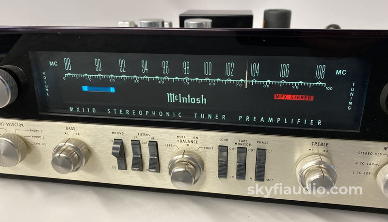 McIntosh MX110 Tube Tuner Preamp - Restored to Perfection – SkyFi Audio