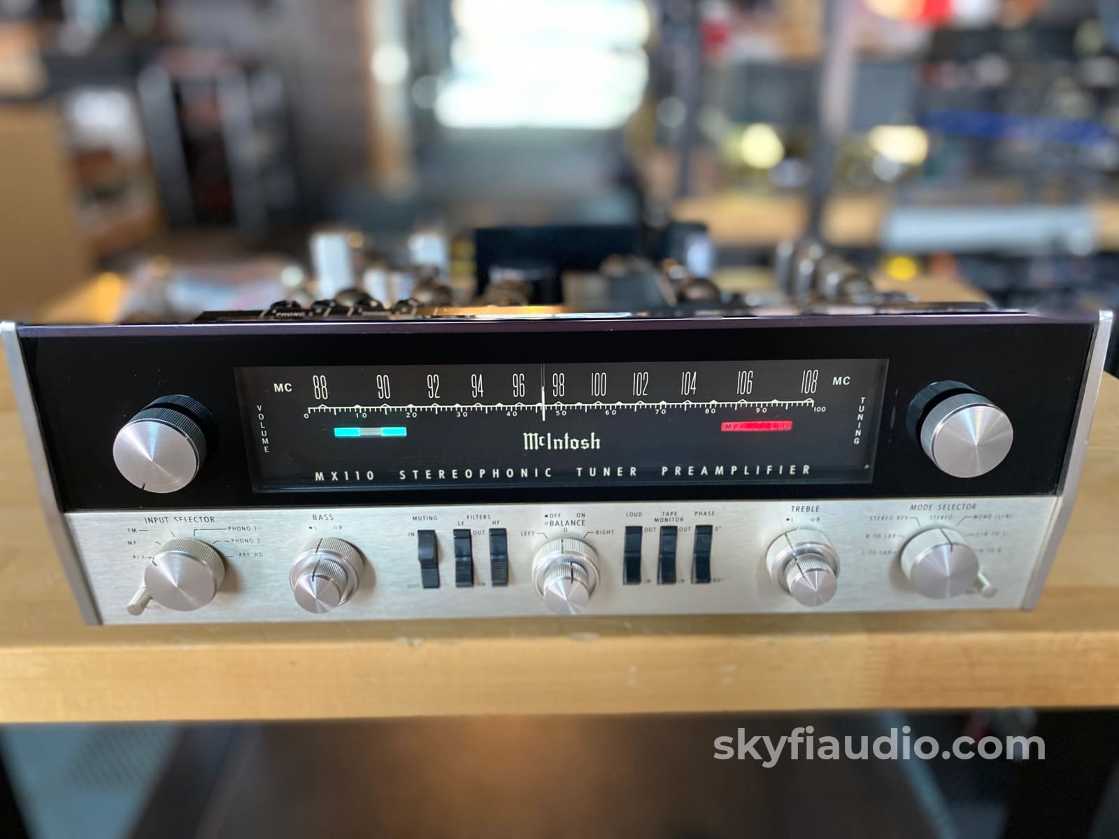 McIntosh MX110 Vintage Tube Tuner-Preamp w/Phono - SkyFi Restored