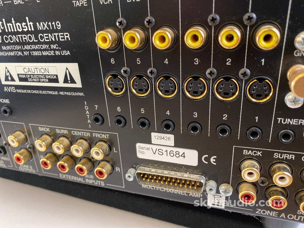 McIntosh MX119 Home Theater Processor and Preamplifier