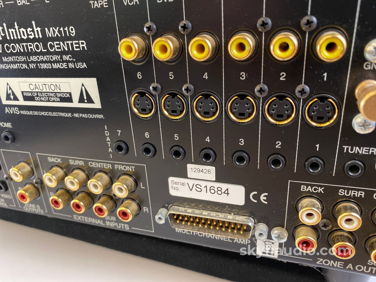 McIntosh MX119 Home Theater Processor and Preamplifier