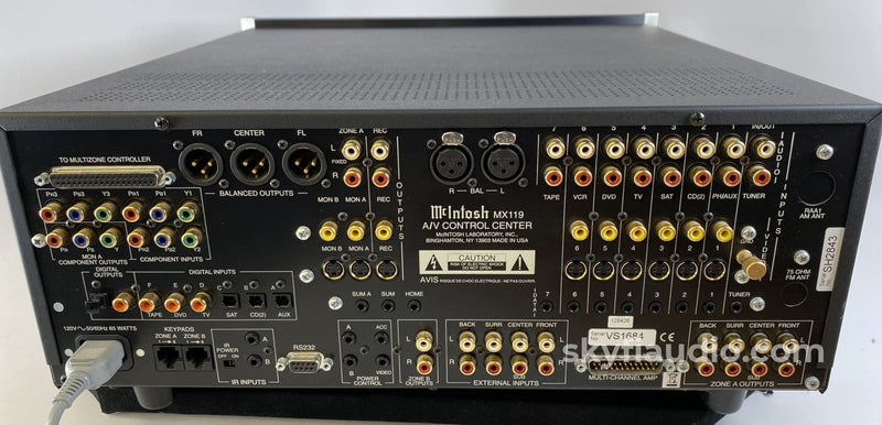 McIntosh MX119 Home Theater Processor and Preamplifier – SkyFi Audio