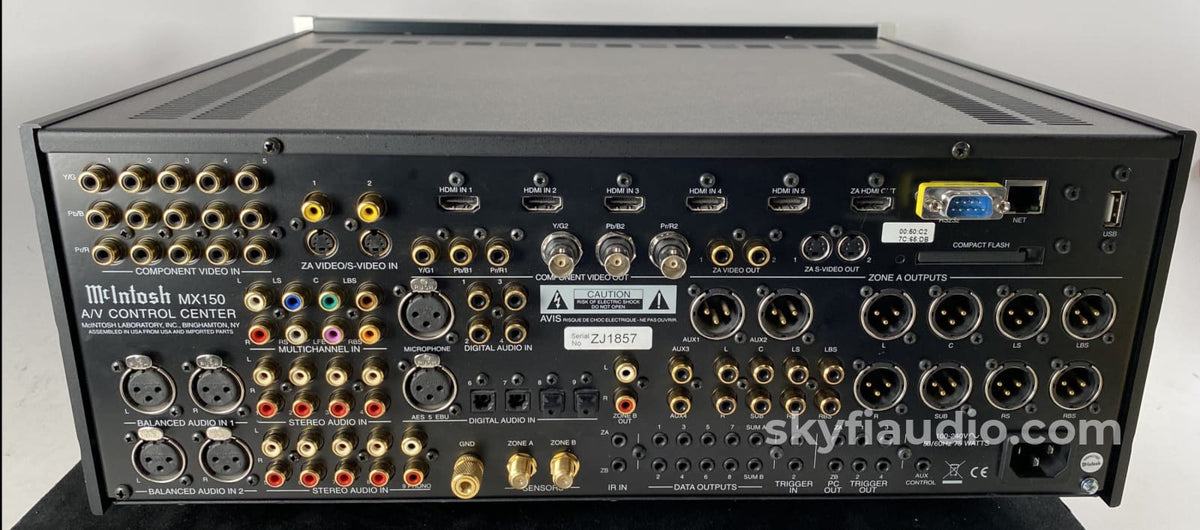 McIntosh MX150 Flagship Theater Processor and Preamplifier, Built-In R