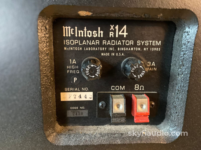 McIntosh XR14 Vintage 4-Way Isoplanar Radiator Speakers - Refurbished ...