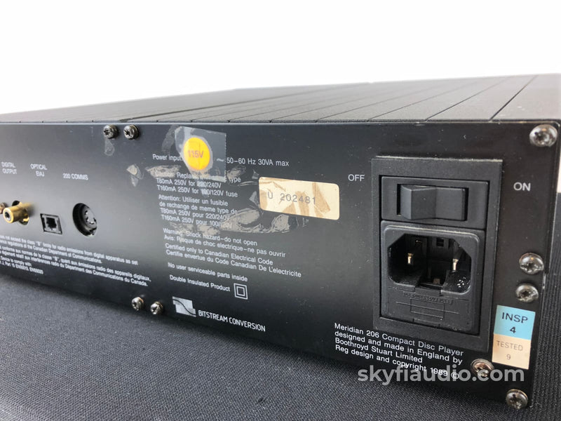 Meridian 206 Compact Disc Player – SkyFi Audio