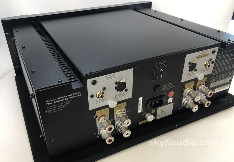 Meridian 857 Reference Two Channel Power Amplifier - Like New – SkyFi Audio