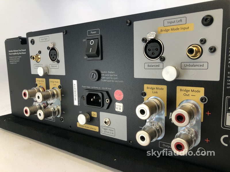 Meridian 857 Reference Two Channel Power Amplifier - Like New – SkyFi Audio