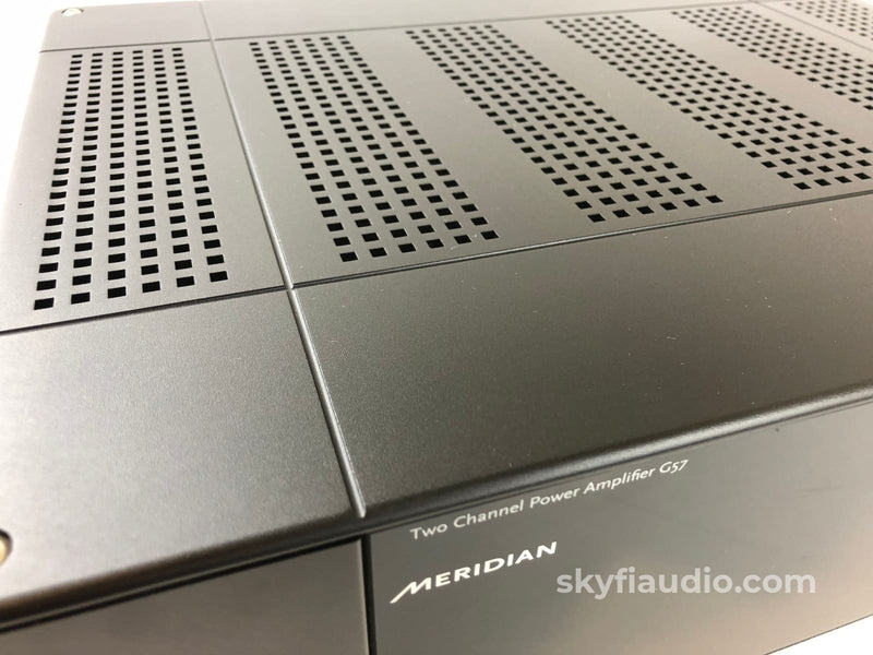 Meridian G57 200W Solid State Amplifier - Complete and Like New – SkyFi ...