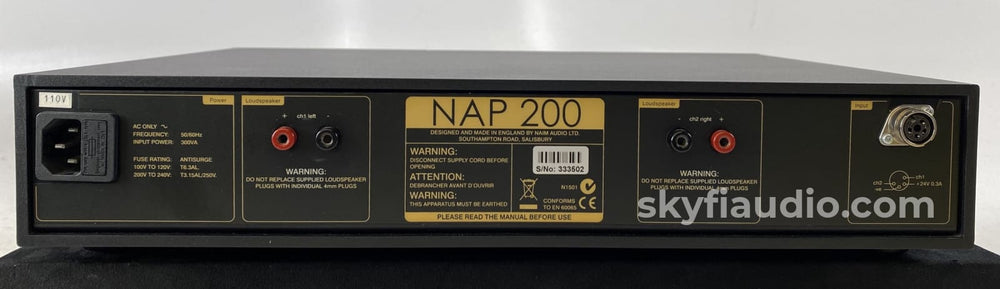 Naim NAP 200 Solid State Amplifier, Fully Tested