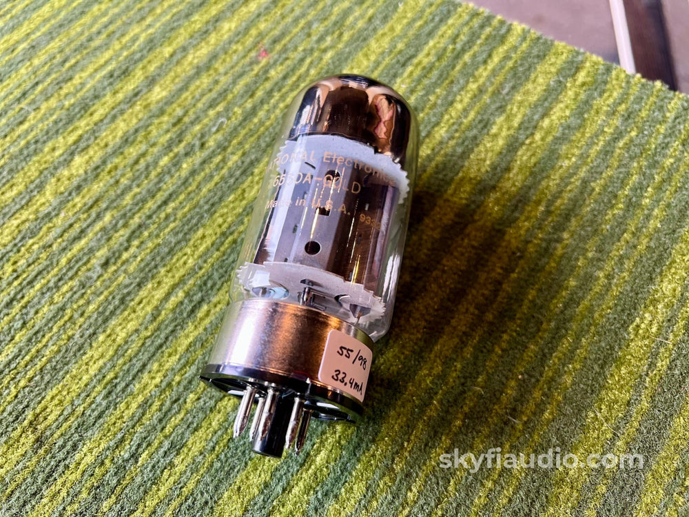 National (GE) 6550 Gold Line Matched Pair Tubes, New Old Stock (NOS)