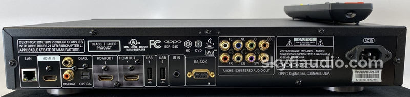 Oppo BDP-103D Darbee Edition SACD/CD/Blu-ray Player With Remote – SkyFi ...