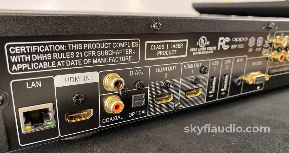 Oppo BDP-103D Darbee Edition SACD/CD/Blu-ray Player With Remote