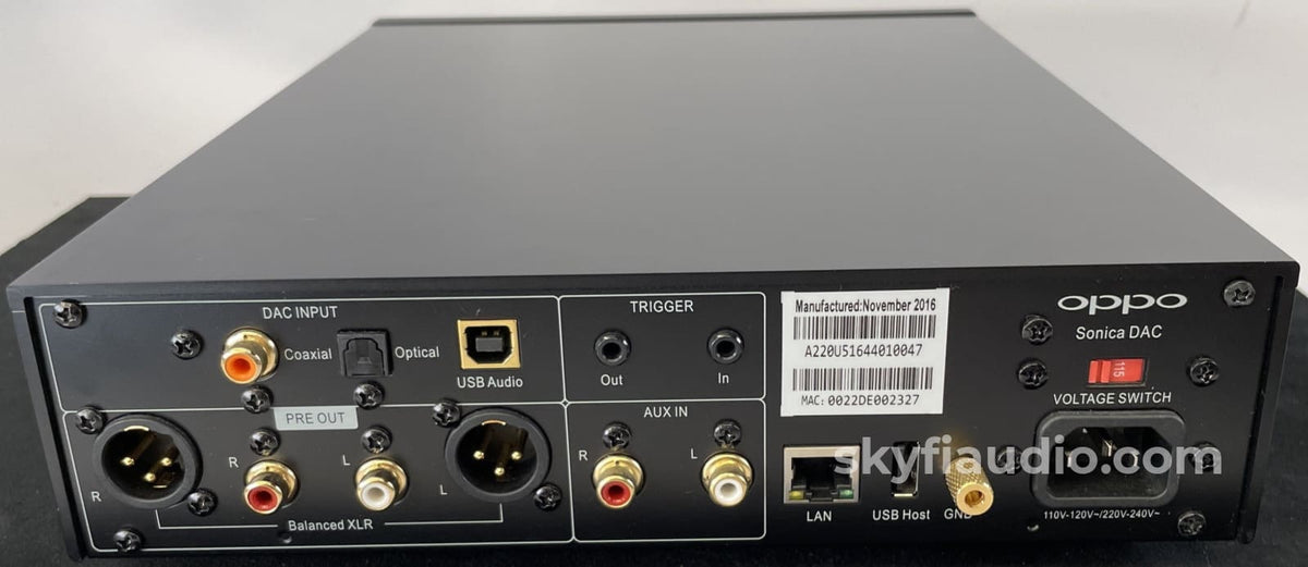 Oppo Sonica Audiophile DAC and Network Streamer - ESS ES9038PRO SABRE