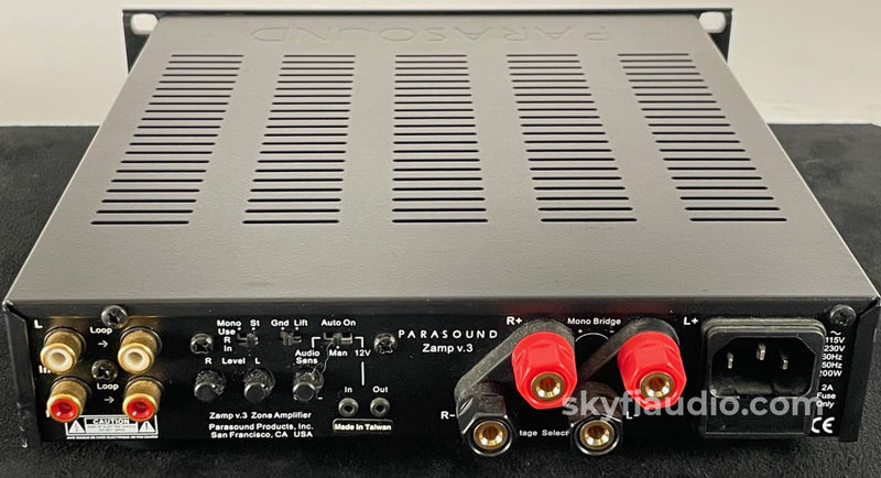 Parasound Zamp v.3 Compact Stereo Zone Amplifier – SkyFi Audio