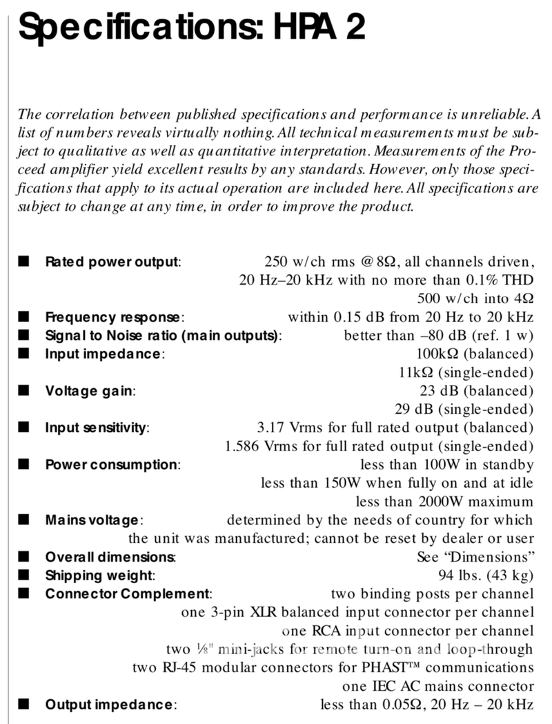 Proceed HPA2 Amplifier from Mark Levinson - Perfect for Home Theater o