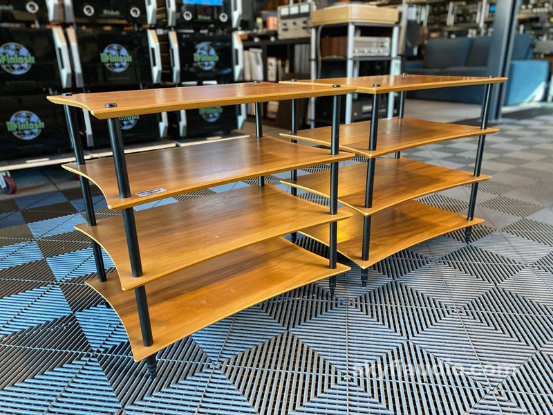 Quadraspire Q4 Evo - Two 4-Shelf Racks In Solid Natural Bamboo – SkyFi ...