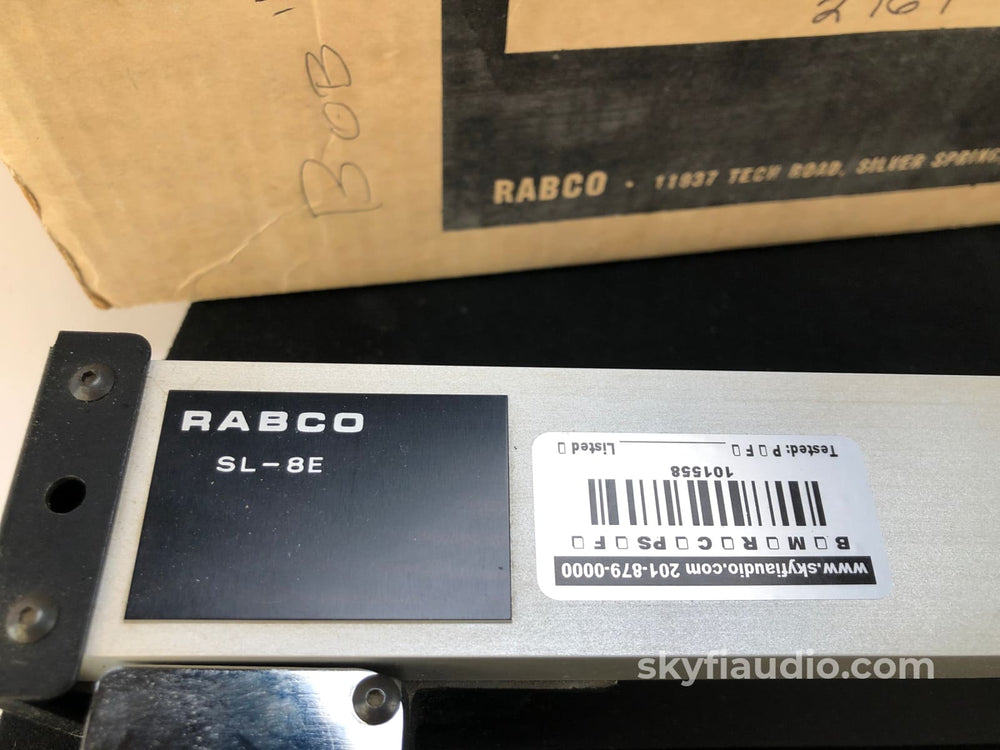 Rabco SL-8E Tangential Tonearm in Box - Complete - Tested with Extras