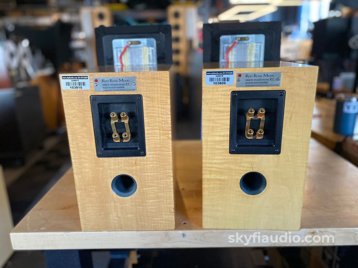 Red Rose Music R3 Ribbon Bookshelf Speakers (Mark Levinson)