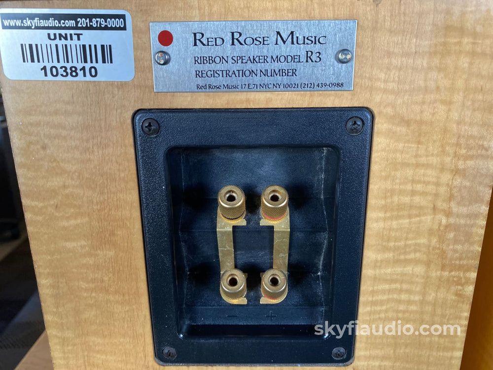 Red Rose Music R3 Ribbon Bookshelf Speakers (Mark Levinson)