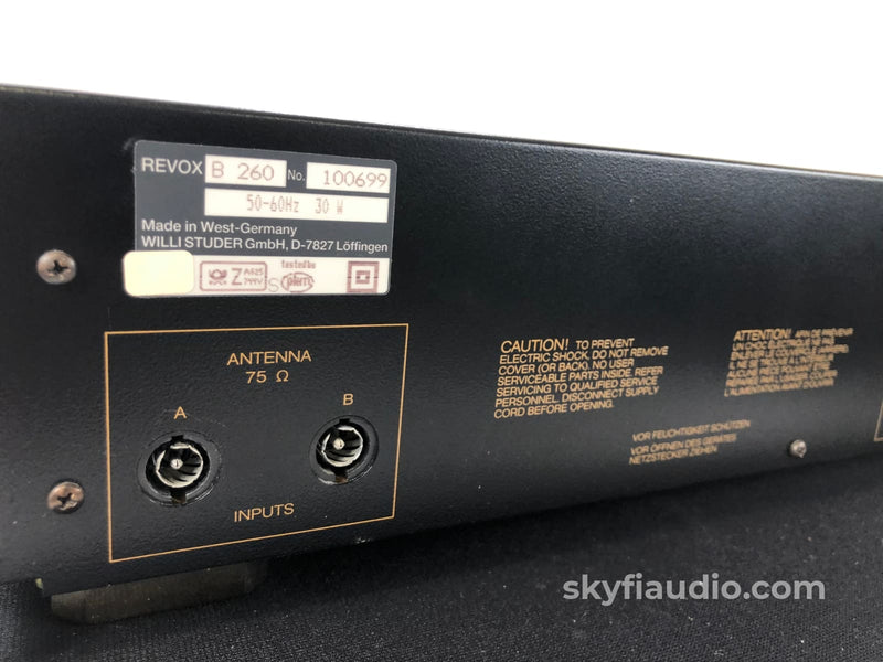 ReVox B260-S FM Stereo Tuner in the Original Box – SkyFi Audio