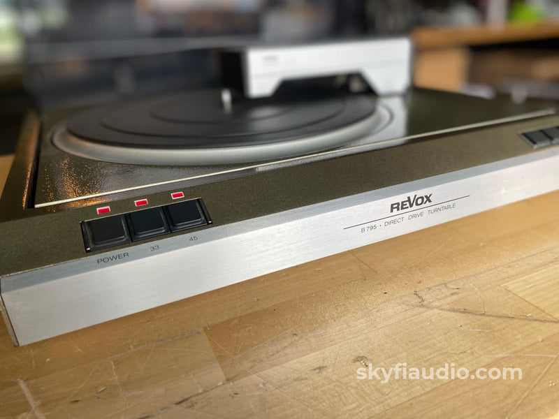 ReVox B795 Tangential Tracking Semi-Automatic Turntable – SkyFi Audio