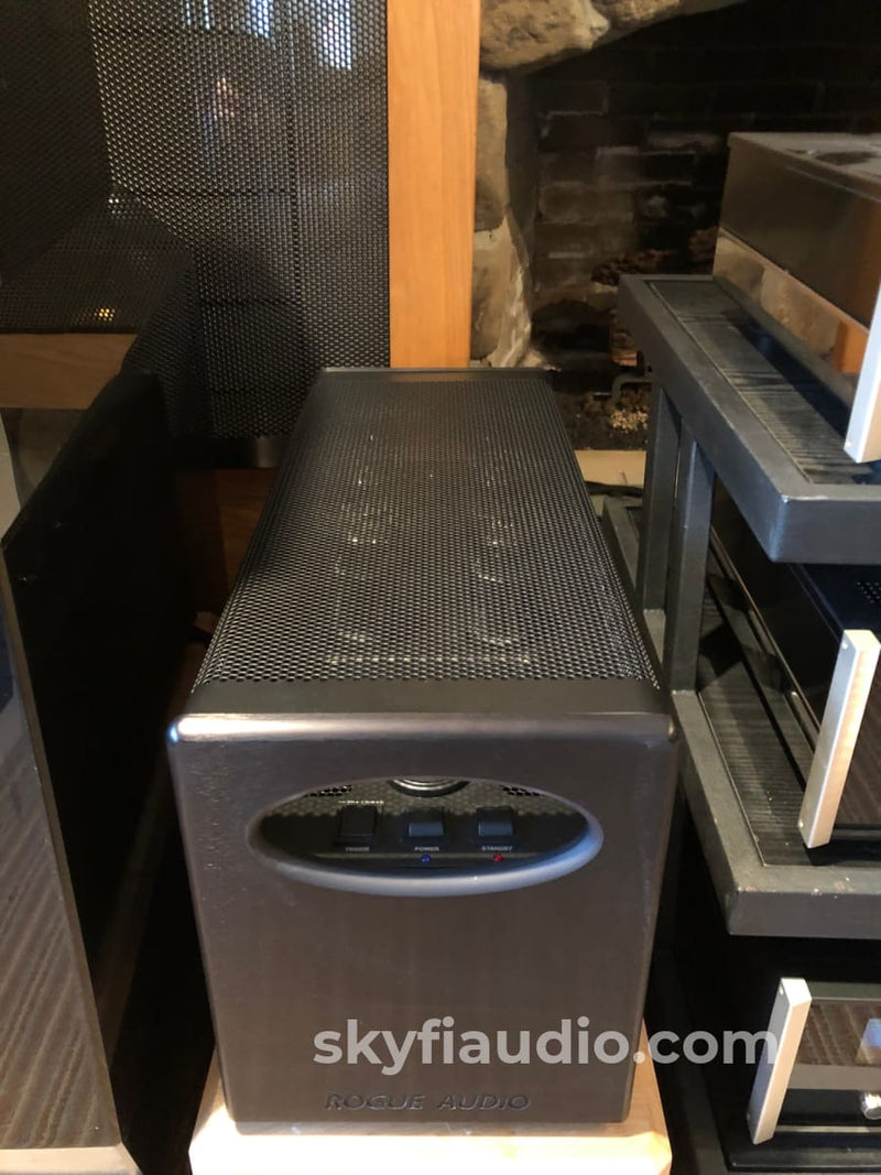 Rogue Audio Apollo Dark Tube Monoblocks with Custom Mapleshade Plinths ...