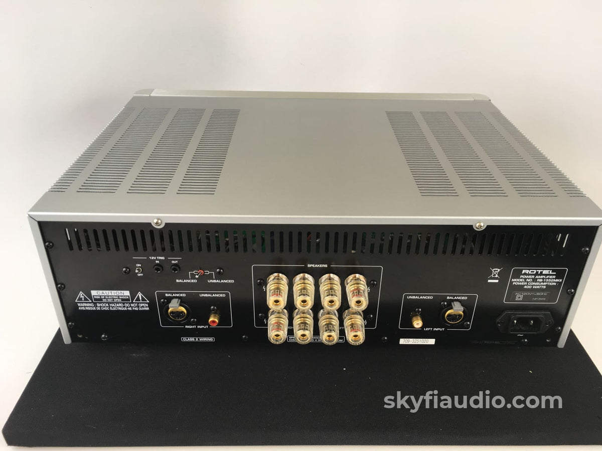 Rotel RB-1552 MK2 Solid State Amplifier 130W x 2
