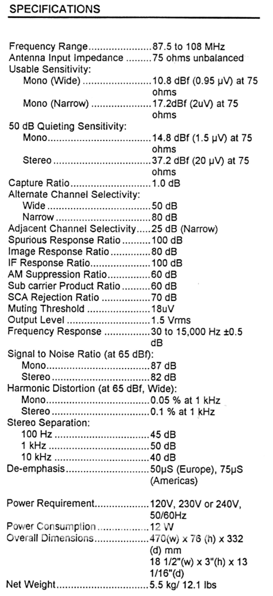 Rotel RHT-10 MICHI Series FM Tuner - Rare – SkyFi Audio