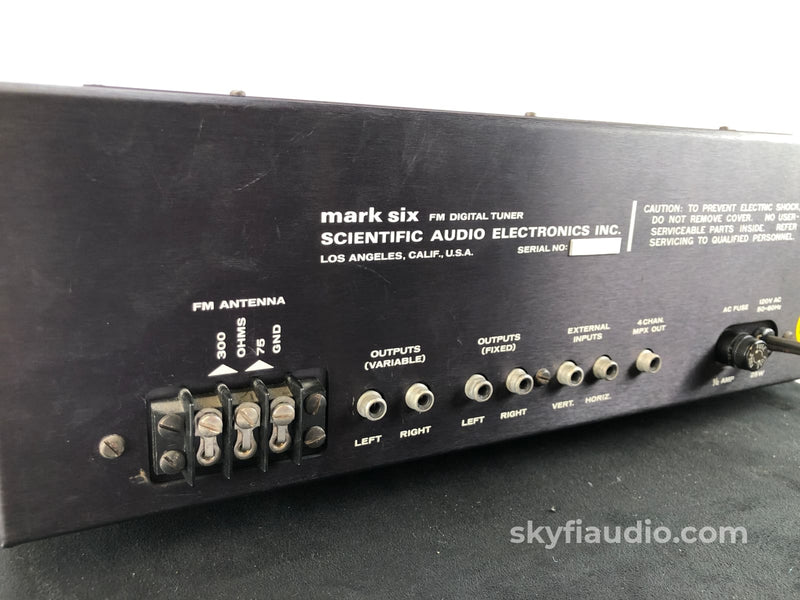 SAE MK VI (Mark Six) Stereo FM Tuner (A) – SkyFi Audio