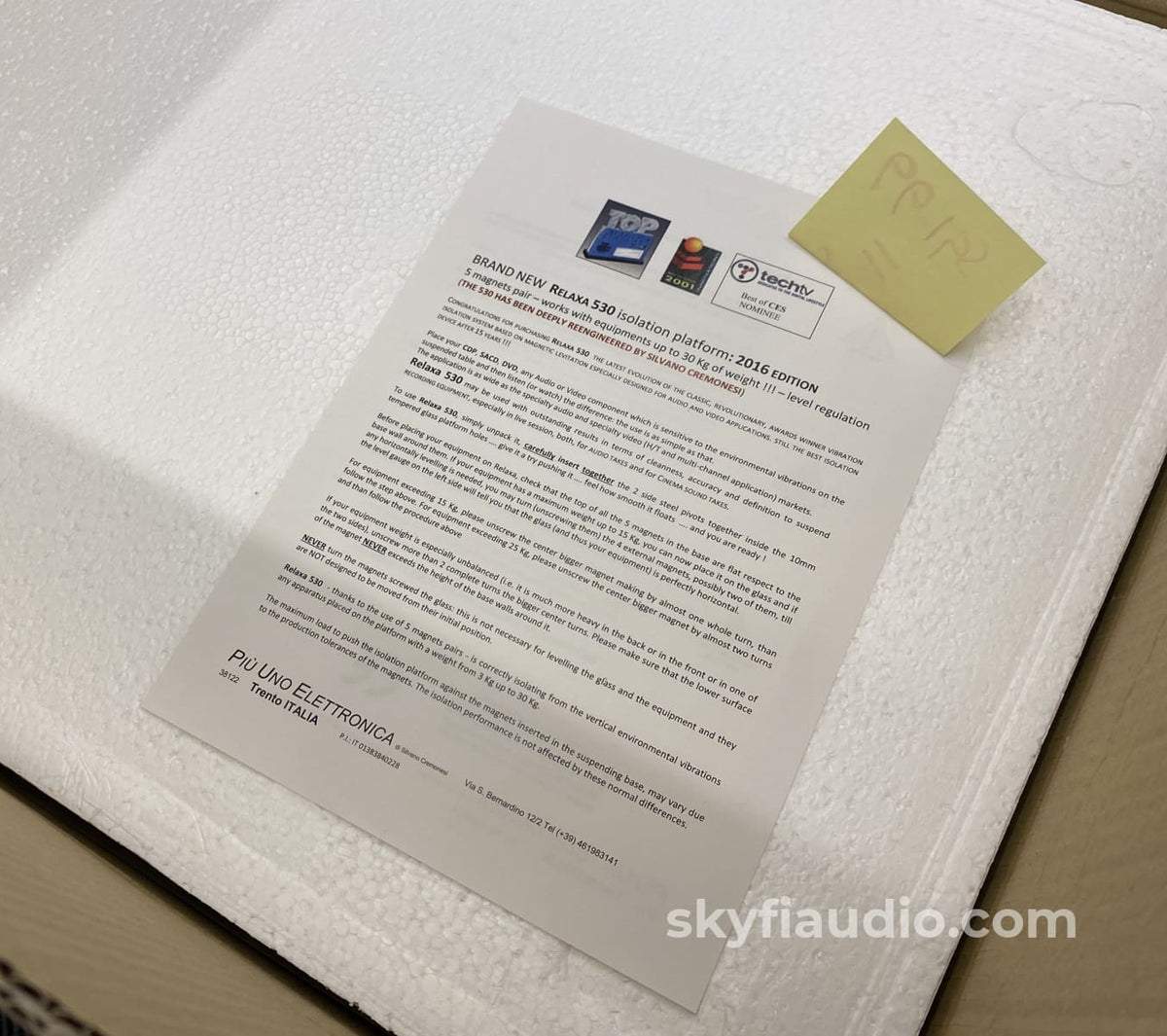 SAP Audio Relaxa 530 - Magnetic Levitation Isolation Platform - New In