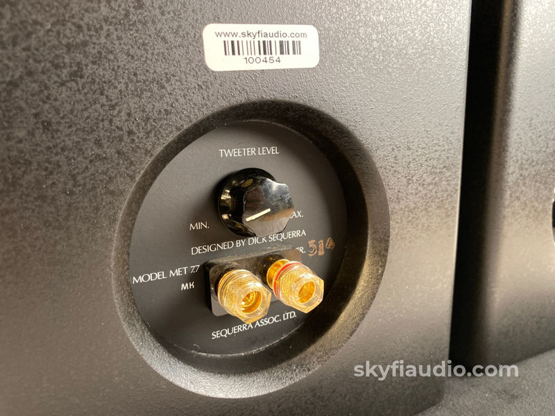 Sequerra MET 7.7 Speakers - Super Rare 2-Way Design from the Legendary ...