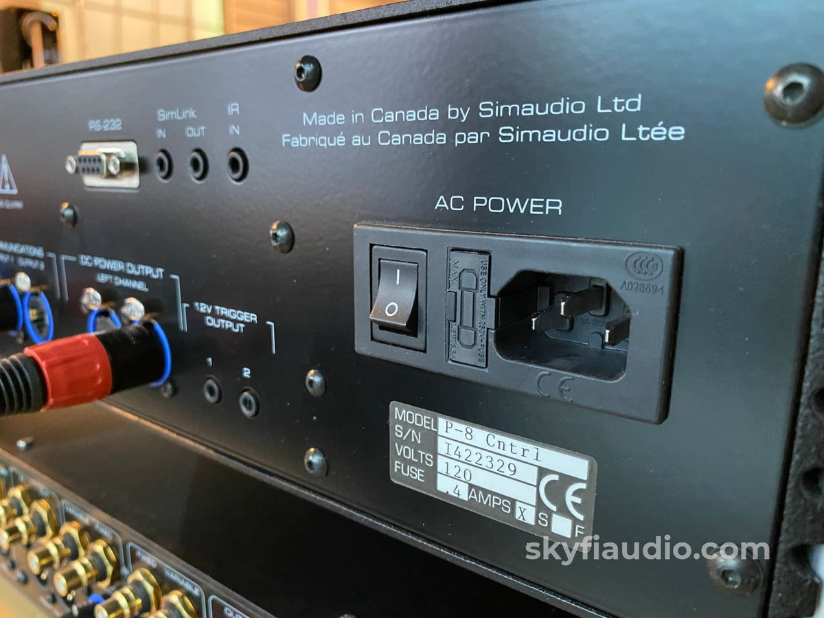 Simaudio MOON Evolution P-8 Reference Dual-Mono Preamplifier, Stereoph