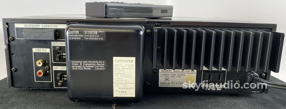 Sony CDP-101 World's FIRST CD Player - A Piece of Audio History and Wo