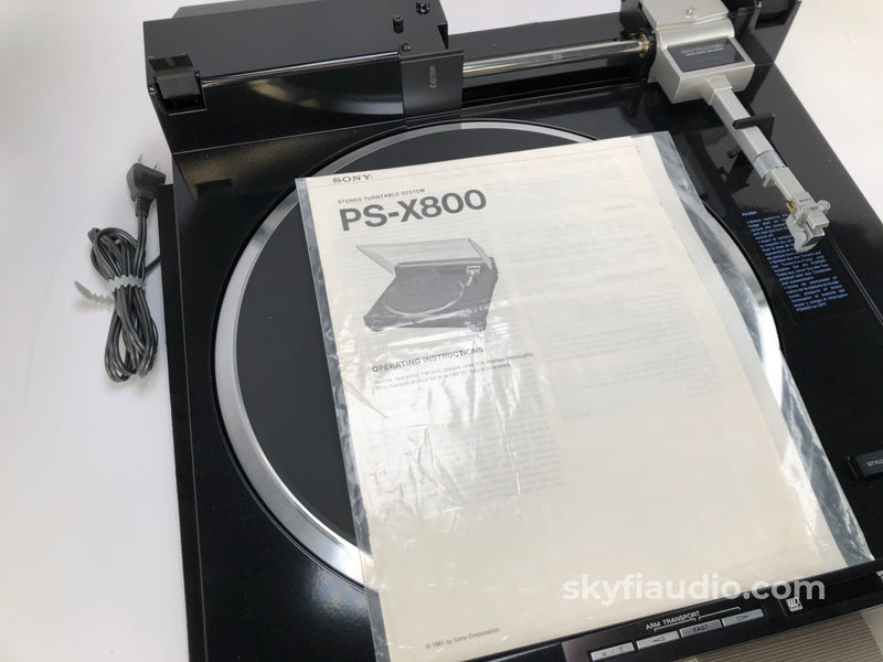 Sony PS-X800 Linear Tracking Turntable - Like New In Box! – SkyFi Audio