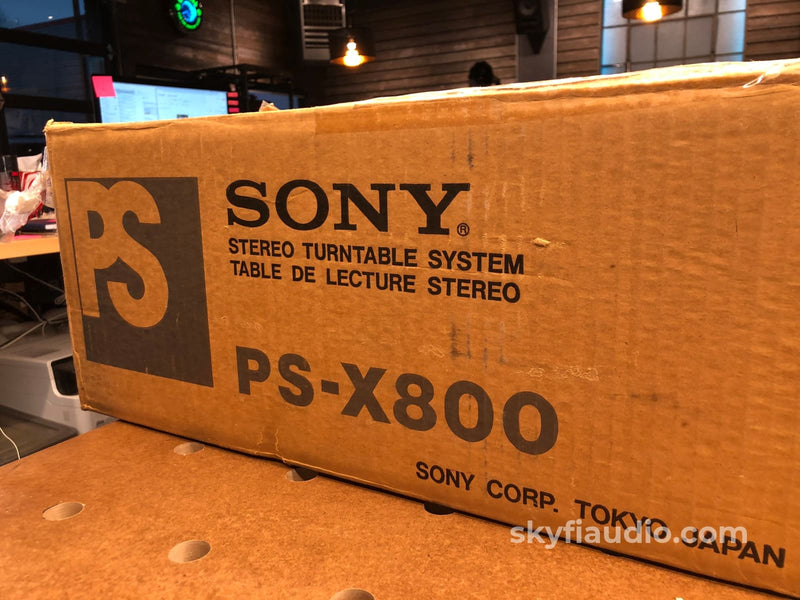 Sony PS-X800 Linear Tracking Turntable - Like New In Box! – SkyFi Audio