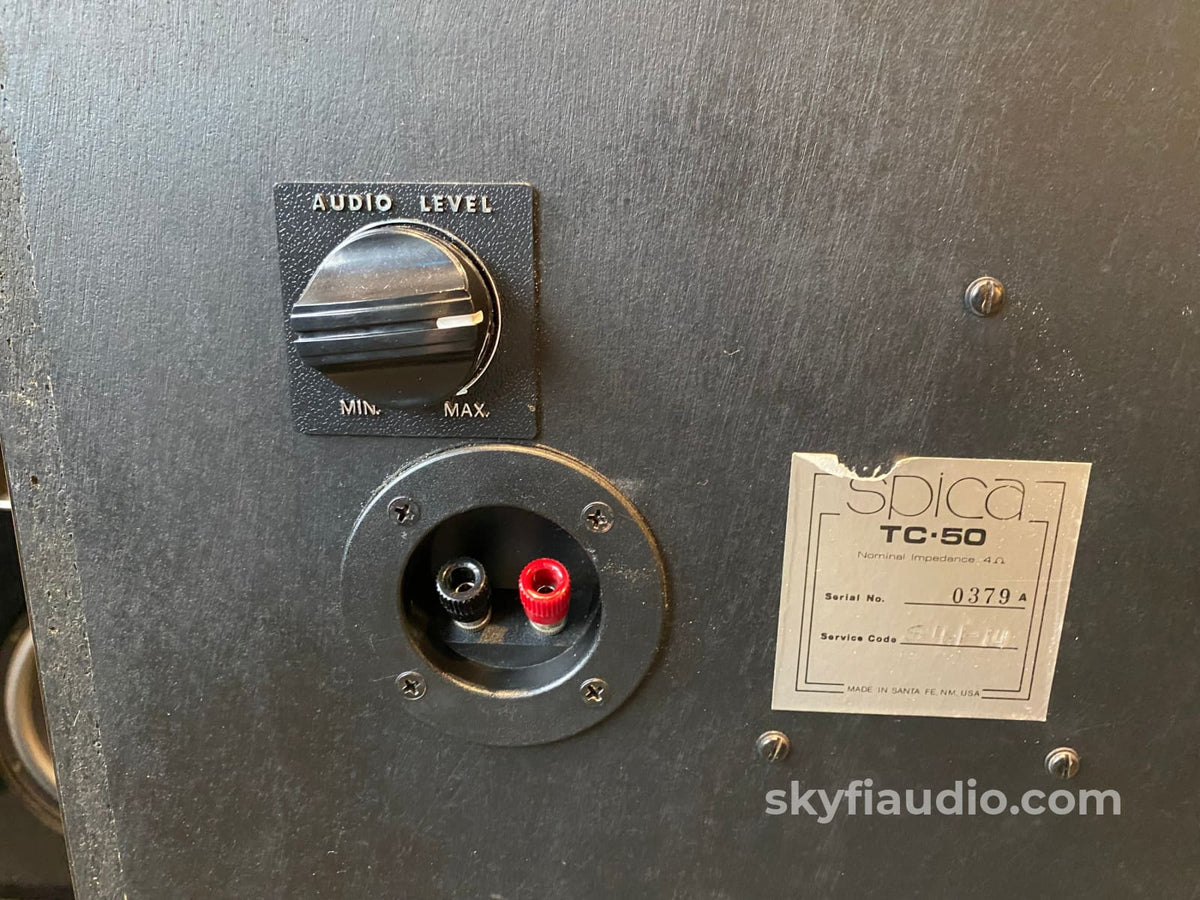 Spica TC-50 "Legendary" Imaging Vintage Speakers With Upgrades
