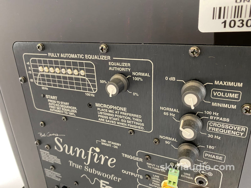 Sunfire True Subwoofer EQ Sub w/Calibration Mic - Featuring Dual 12" D