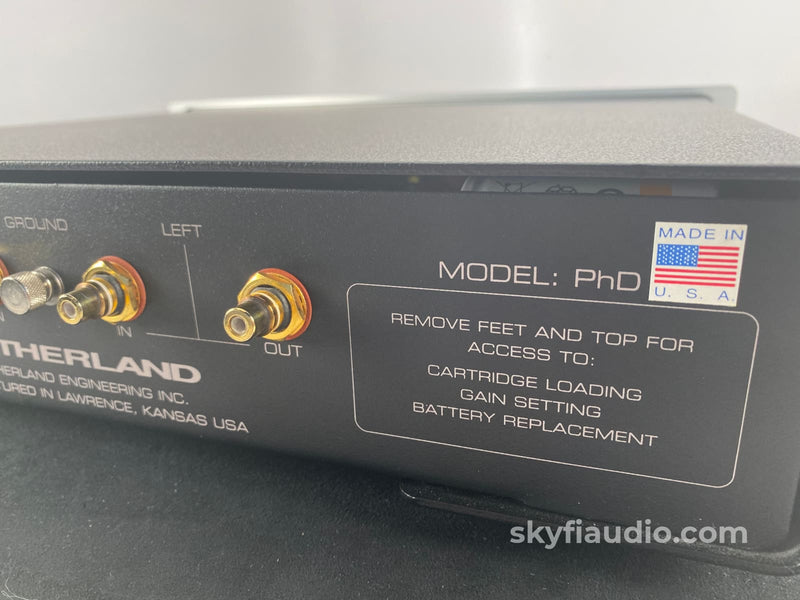 Sutherland Engineering PhD World Class Phono Stage (Battery Powered ...