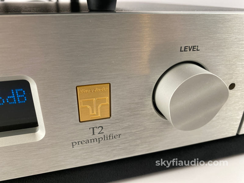 Threshold Model T2 Solid State Vintage Preamp w/Outboard Power Supply ...