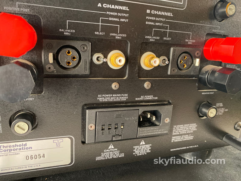 Threshold SA/3.9e Stasis Solid State Vintage Amplifier (Nelson Pass) R – SkyFi Audio